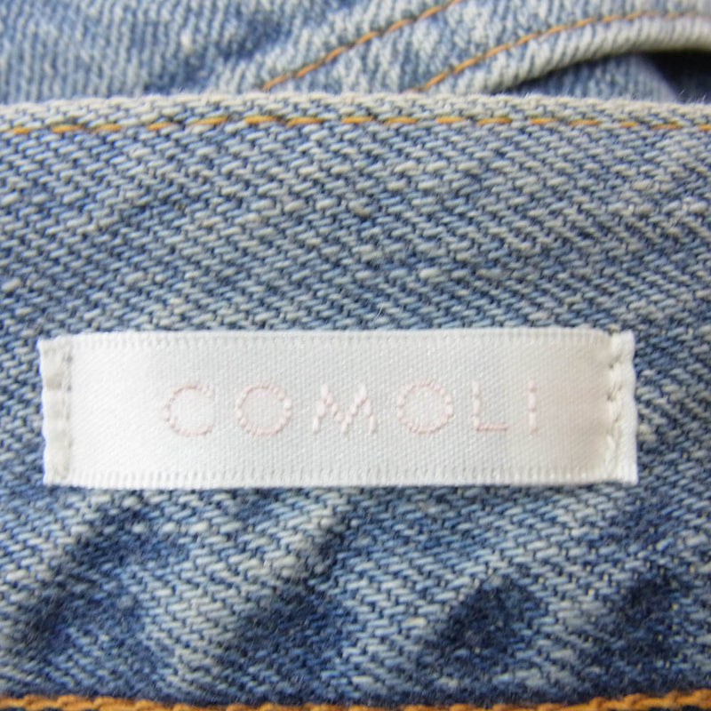 COMOLI コモリ 23SS X01-03004 デニム 5Pパンツ BLEACH 加工 デニム パンツ インディゴブルー系 2【極上美品 – ブランド古着 LIFE