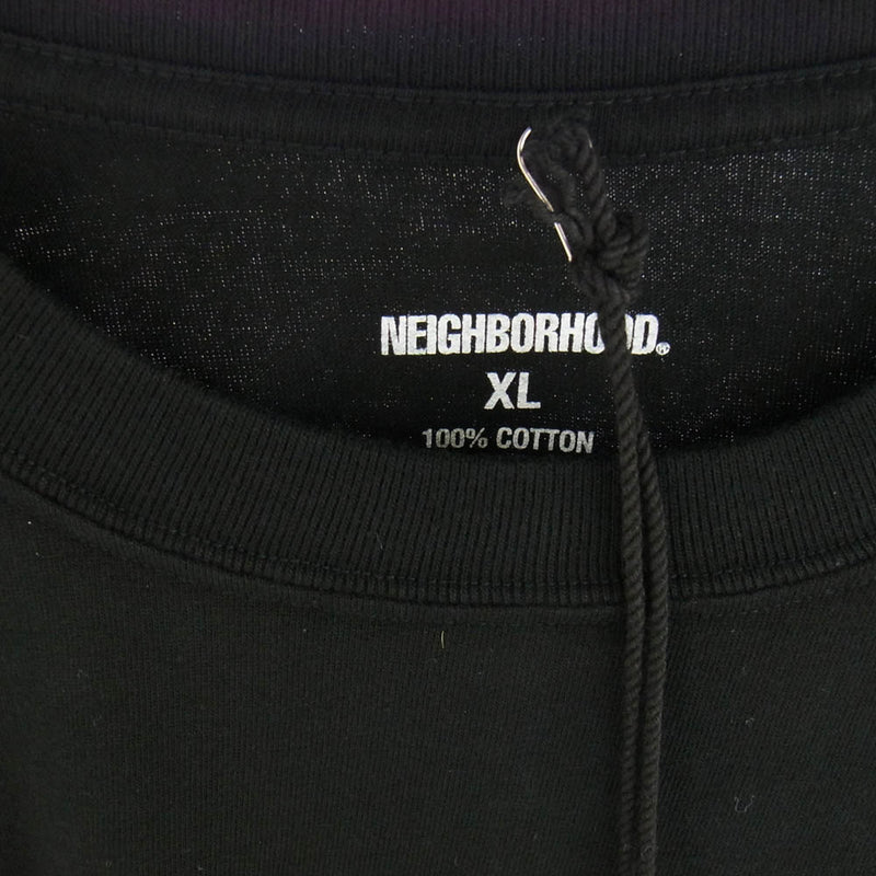 NEIGHBORHOOD ネイバーフッド 24SS 241PCNH-ST23 NH TEE ロゴプリント 半袖 Tシャツ ブラック系 XL【 – ブランド古着 LIFE