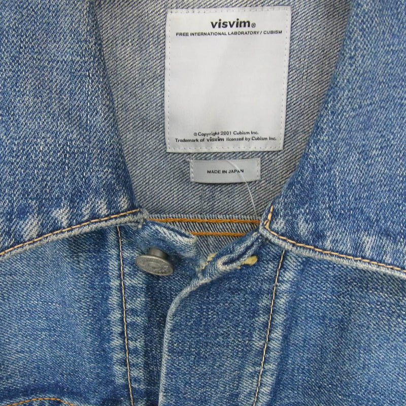 VISVIM ビズビム 15SS 115105006002 101 JKT DAMAGED コットン 日本製 デニム ジャケット インディゴ – ブランド古着 LIFE