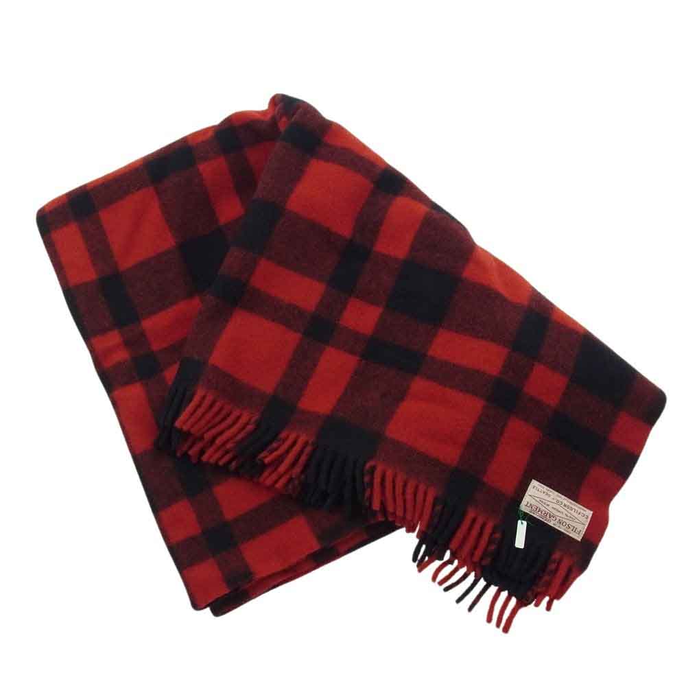 FILSON フィルソン FSA0003B MACKINAW LAP ROBE マッキノー ラップ ローブ ブランケット レッド系 ブラック ...