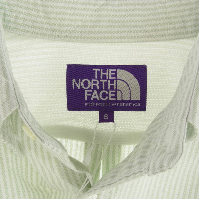 THE NORTH FACE ノースフェイス NT3301N PURPLE LABEL Cotton Polyester Stripe OX ...
