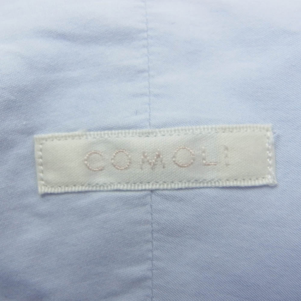 COMOLI コモリ 18AW N03-02002 コモリシャツ 長袖 シャツ SAX サックス ライトブルー系 4【中古】 – ブランド古着 LIFE