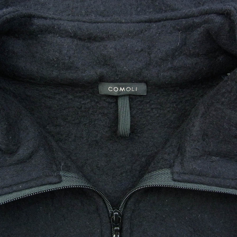 COMOLI コモリ 22AW W03-05014 SILK FLEECE VEST シルクフリース ベスト ブラック系 3【中古 ...