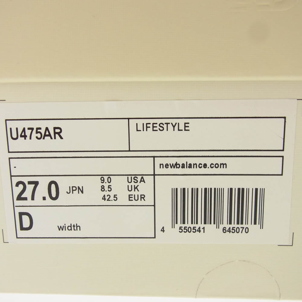 AURALEE オーラリー U475AR NEW BALANCE ニューバランス 475 Vintage