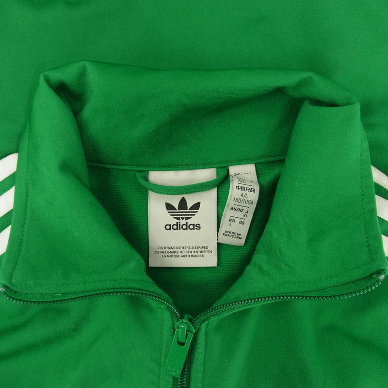 adidas アディダス IU0762 クラシックス ファイヤーバード トラックトップ トラック ジャケット グリーン系 ホワイト系 L【中 ...