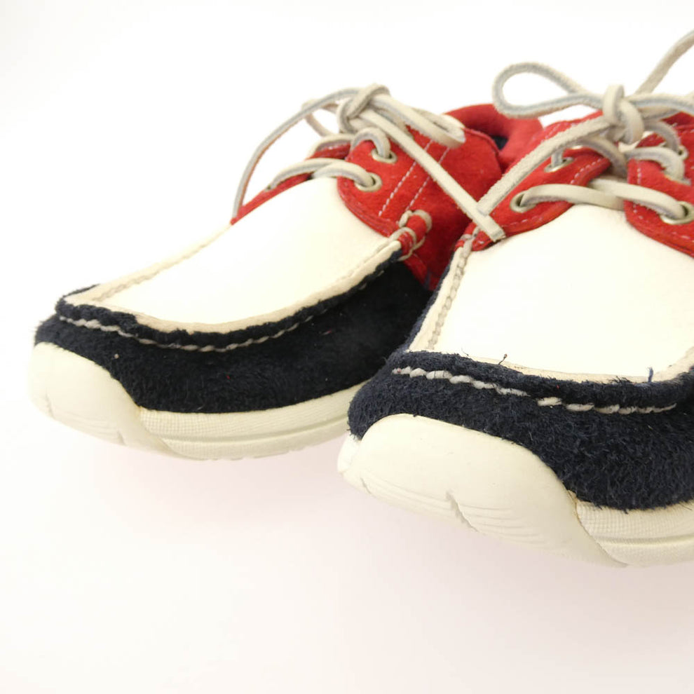 VISVIM ビズビム HOCKNEY FOLK ホックニー レザー デッキシューズ マルチカラー系 US8【中古】 – ブランド古着 LIFE