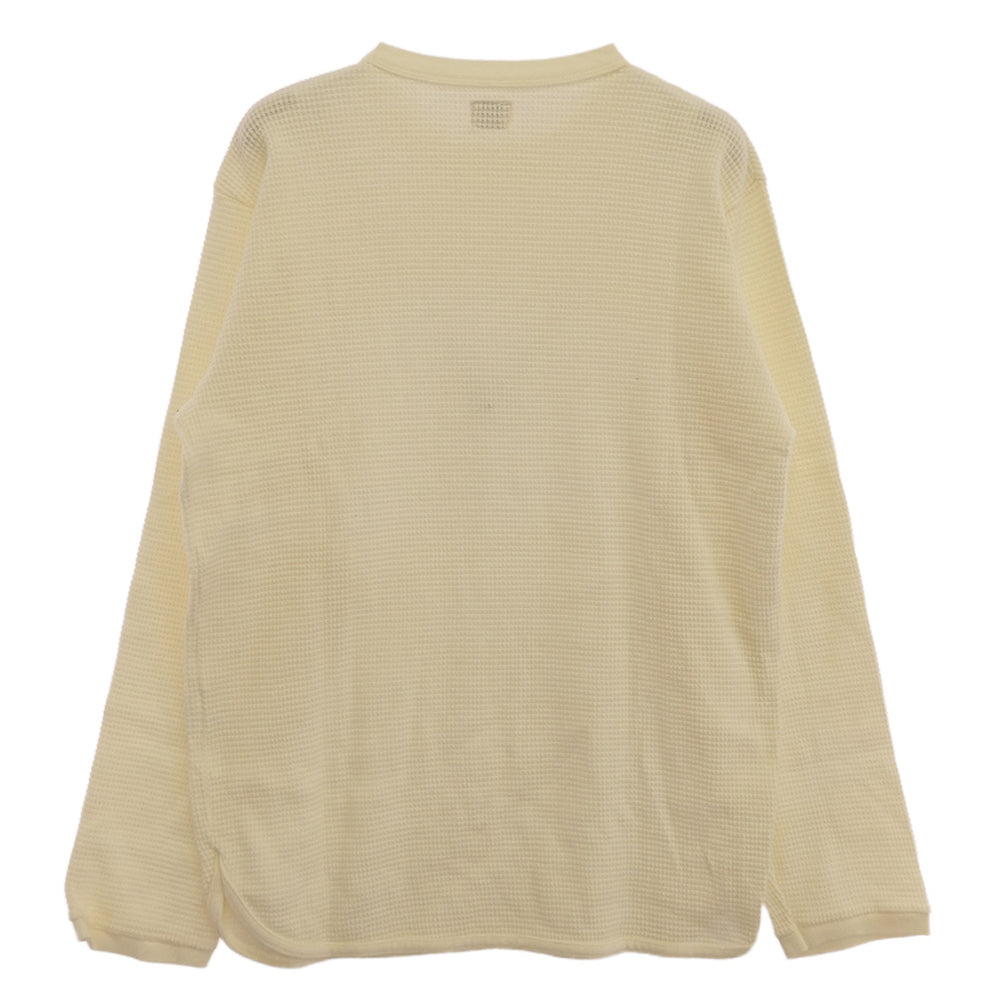 TENDERLOIN テンダーロイン T-WAFFLE ワッフル 長袖 サーマル カットソー コットン ホワイト オフホワイト系 M【極上美 ...