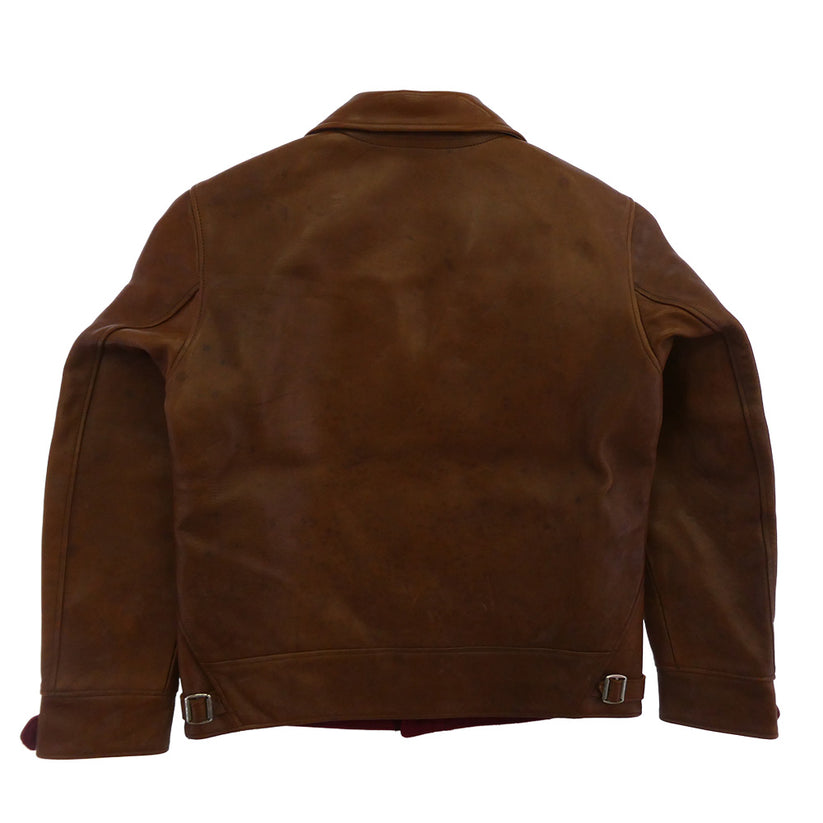 TENDERLOIN テンダーロイン T-HIDE S ホースハイド ショールカラー レザー ジャケット ブラウン系 M【美品】【中古 ...