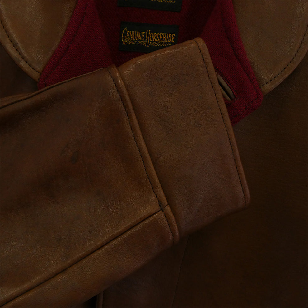 TENDERLOIN テンダーロイン T-HIDE S ホースハイド ショールカラー レザー ジャケット ブラウン系 M【美品】【中古 ...