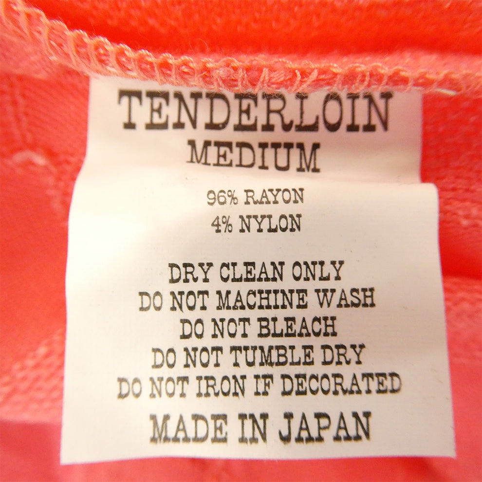 TENDERLOIN テンダーロイン T-RAYON SHT C SHORT レーヨン 半袖 オープンカラーシャツ ピンク ピンク系 M【中 ...