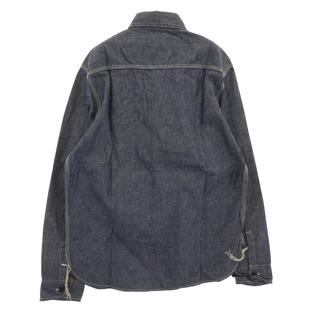 TENDERLOIN テンダーロイン T-CHAMBLEY SHT 長袖 シャンブレー ワークシャツ インディゴブルー系 S【美品】【中古 ...