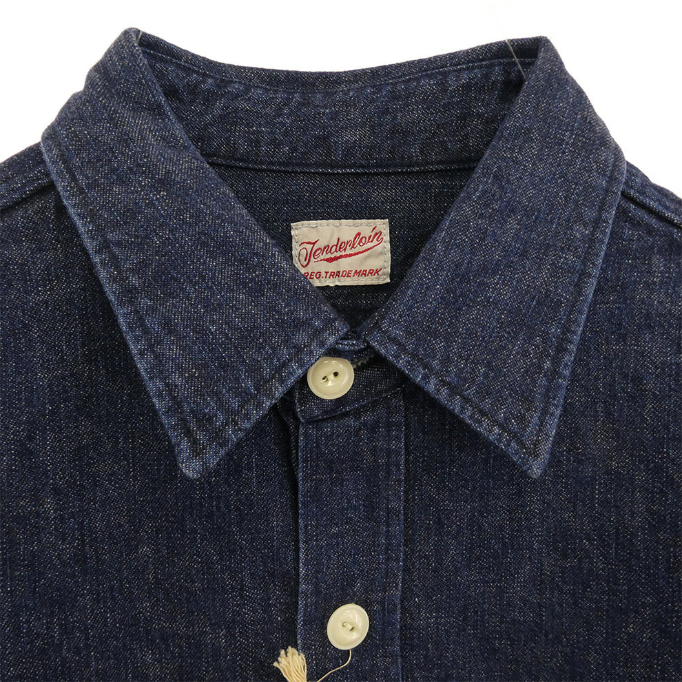 TENDERLOIN テンダーロイン T-DENIM WORK SHT 長袖 デニム ワークシャツ インディゴブルー系 M【美品】【中古 ...