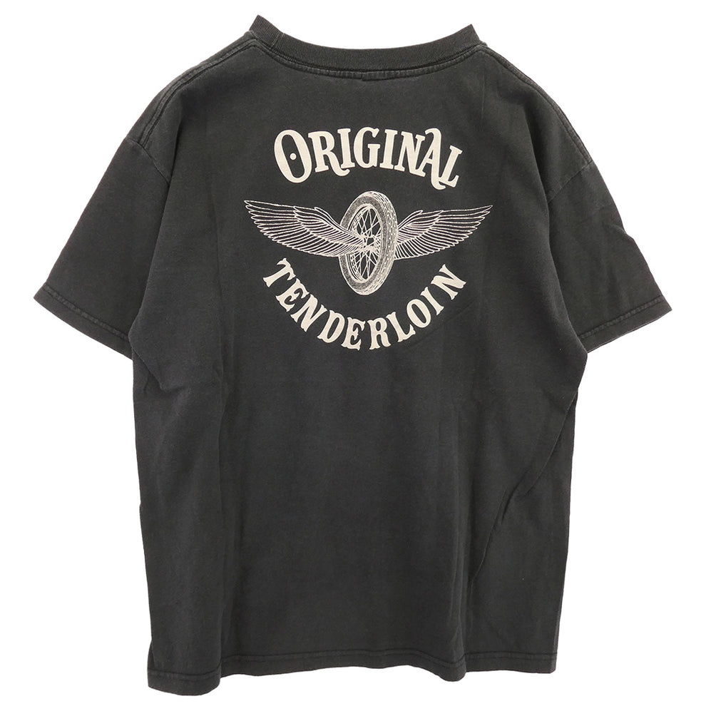 TENDERLOIN テンダーロイン T-TEE スカルプリント 半袖Tシャツ グレー チャコール系 M【中古】 – ブランド古着 LIFE