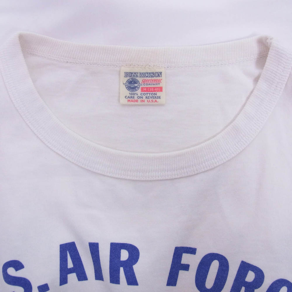Buzz Rickson's バズリクソンズ USA製 US,AIR FORCE 長袖 tシャツ カットソー ホワイト系 M【中古 ...