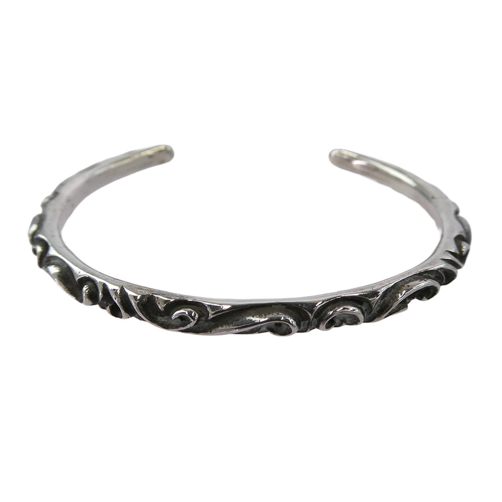CHROME HEARTS クロムハーツ（原本有） BANGLE SCROLL スクロール バンド バングル シルバー系【中古】 – ブランド ...