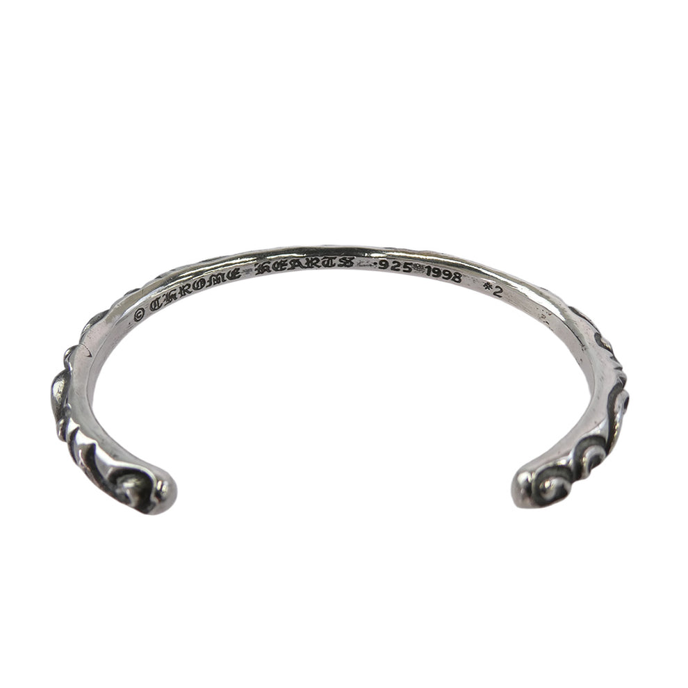 CHROME HEARTS クロムハーツ（原本有） BANGLE SCROLL スクロール バンド バングル シルバー系【中古】 – ブランド ...