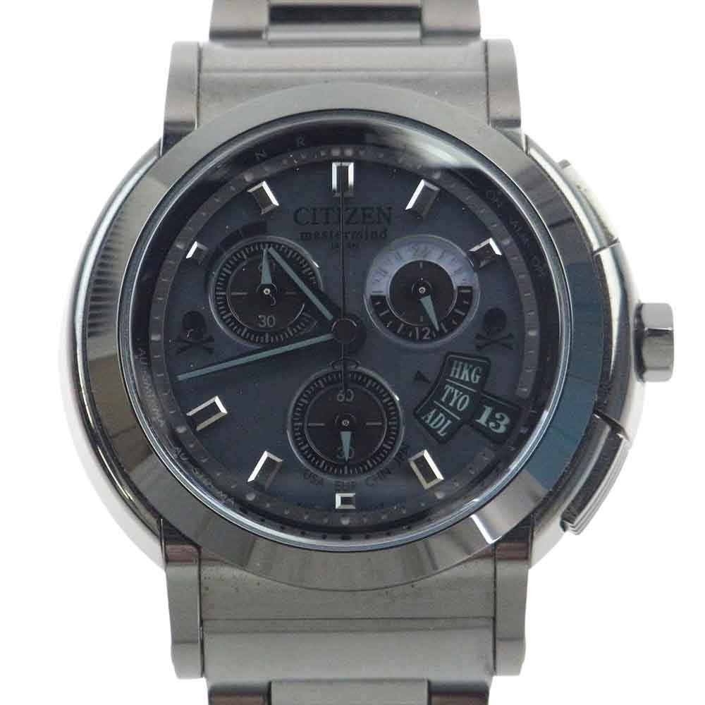 CITIZEN シチズン H610 × MASTERMIND JAPAN マスターマインド 80周年記念 アナログ 腕時計 ブラック系【極上 ...